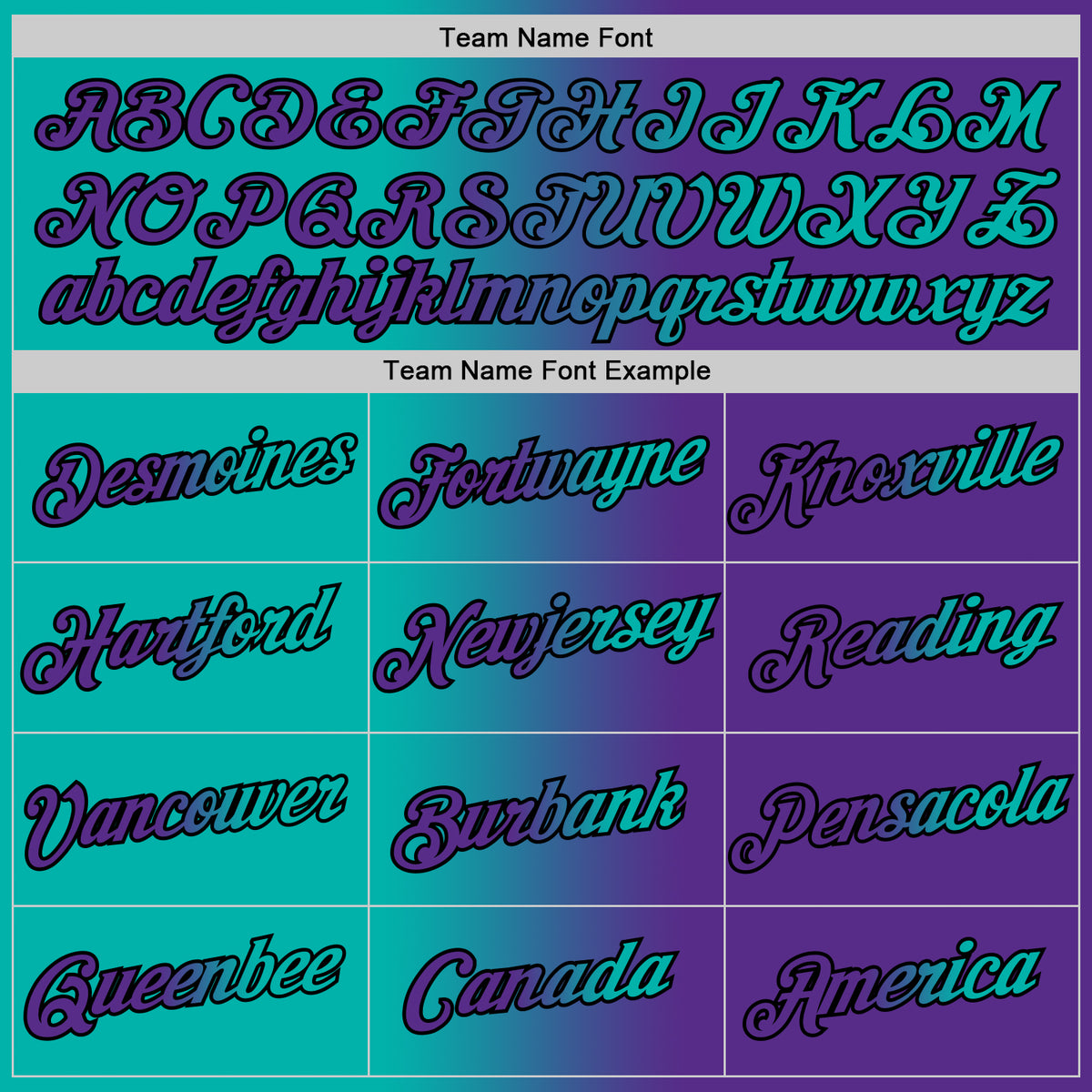 Custom Purple Aqua-Black Gradient Fashion Performance T-Shirt Free ...