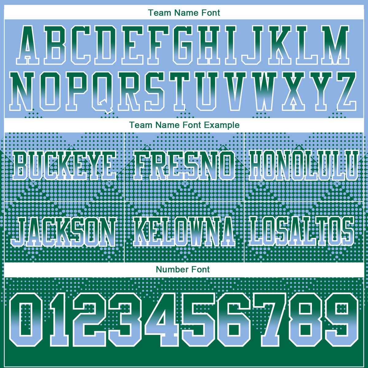 Custom Light Blue Kelly Green-White Mesh Authentic Gradient Square ...