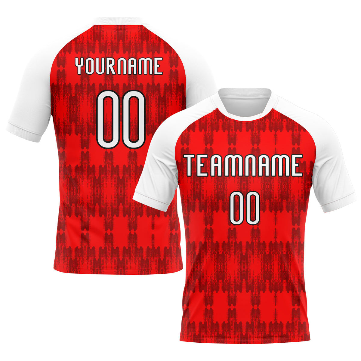 Custom Red White-Black Splash Sublimation Volleyball Uniform Jersey ...