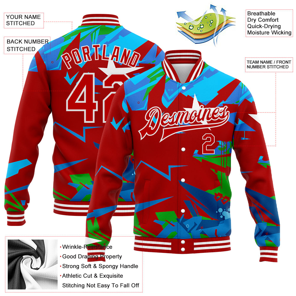 Custom Graffiti Pattern Red-White Hiphop Abstract Urban Street Art 3D ...