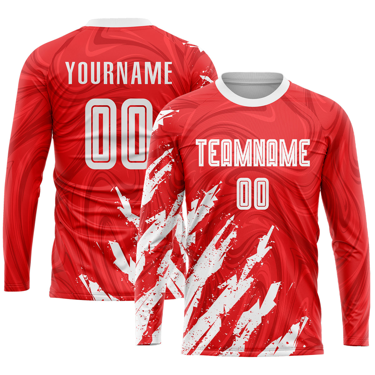 Custom Red White Sublimation Soccer Uniform Jersey Free Shipping – Fiitg