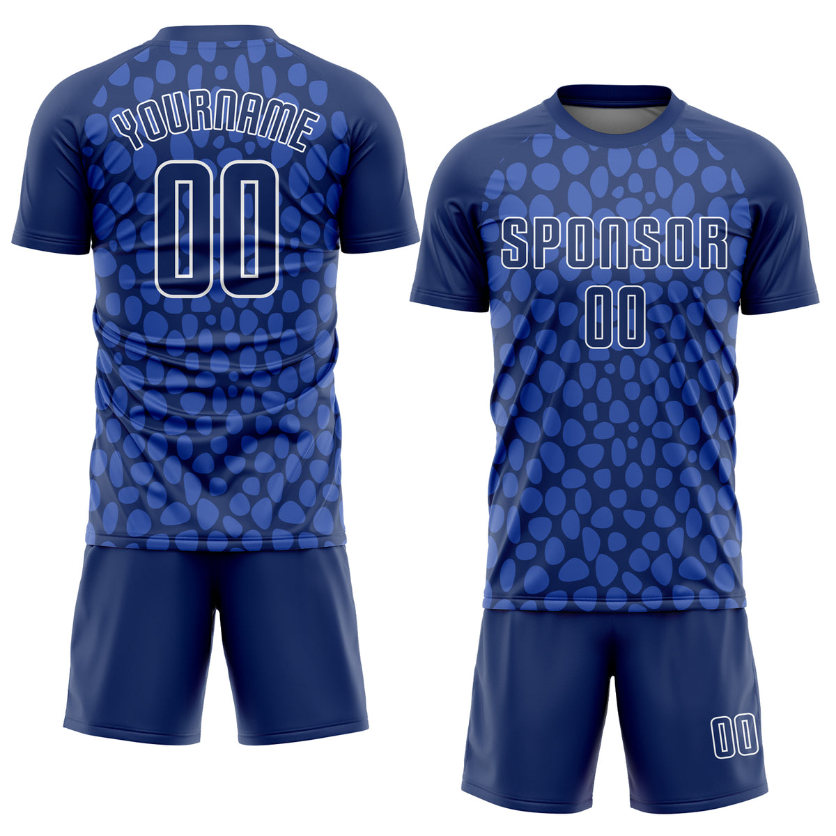 Custom Royal Navy White Sublimation Soccer Uniform Jersey Free Shipping ...