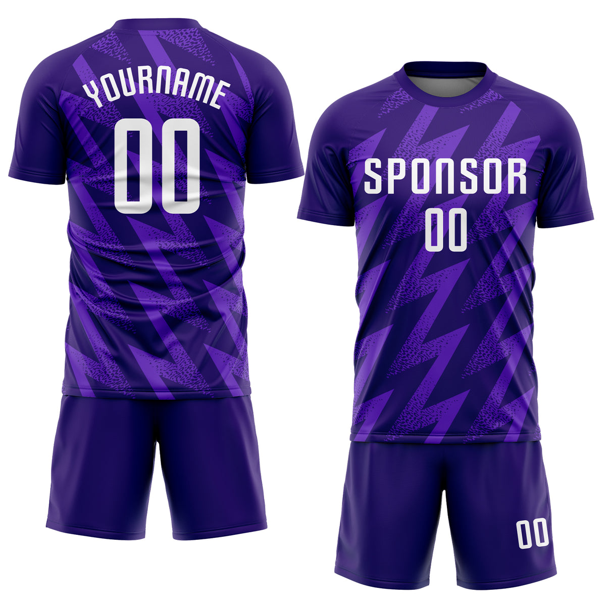 Custom Purple White Sublimation Soccer Uniform Jersey Free Shipping – Fiitg